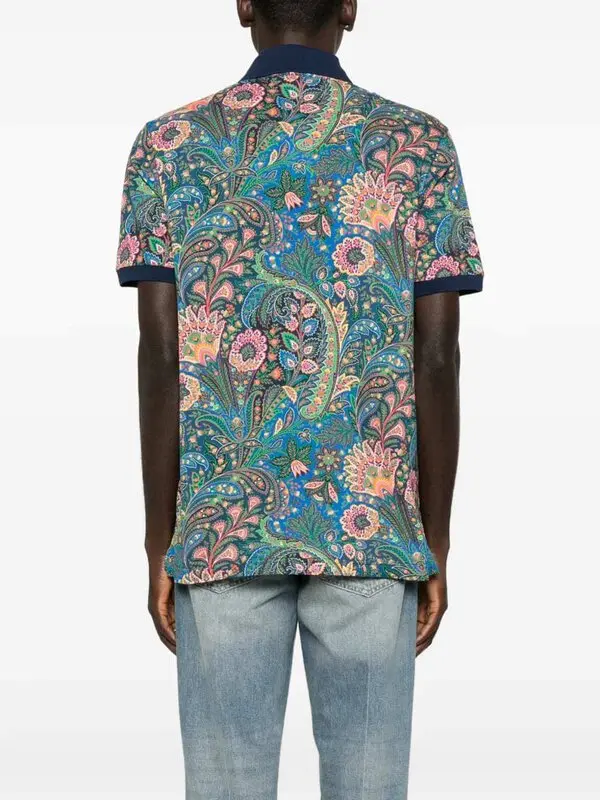 Etro Paisley Print Polo - Multicolor
