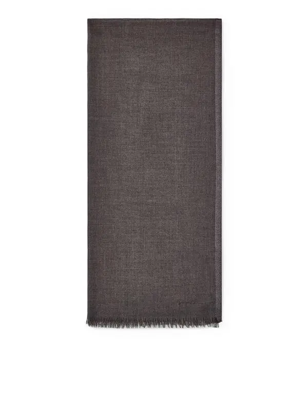 Giorgio Armani Cashmere And Silk Stole With Shiny Viscose Edge - Multicolor