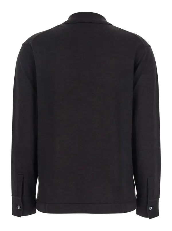 P.a.r.o.s.h Wool Polo Shirt - Brown