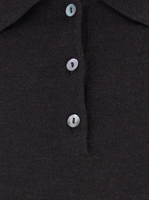 P.a.r.o.s.h Wool Polo Shirt - Brown