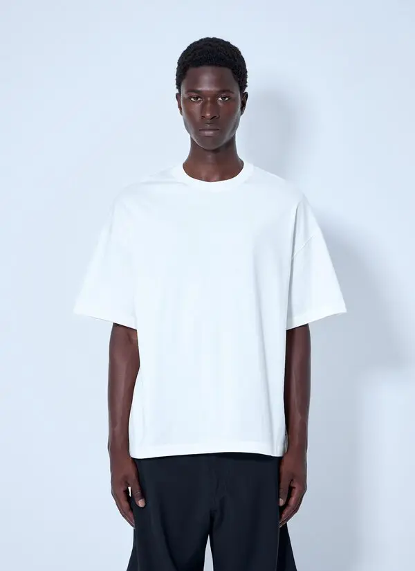 JIL SANDER Cotton Jersey Crewneck T-shirt - White