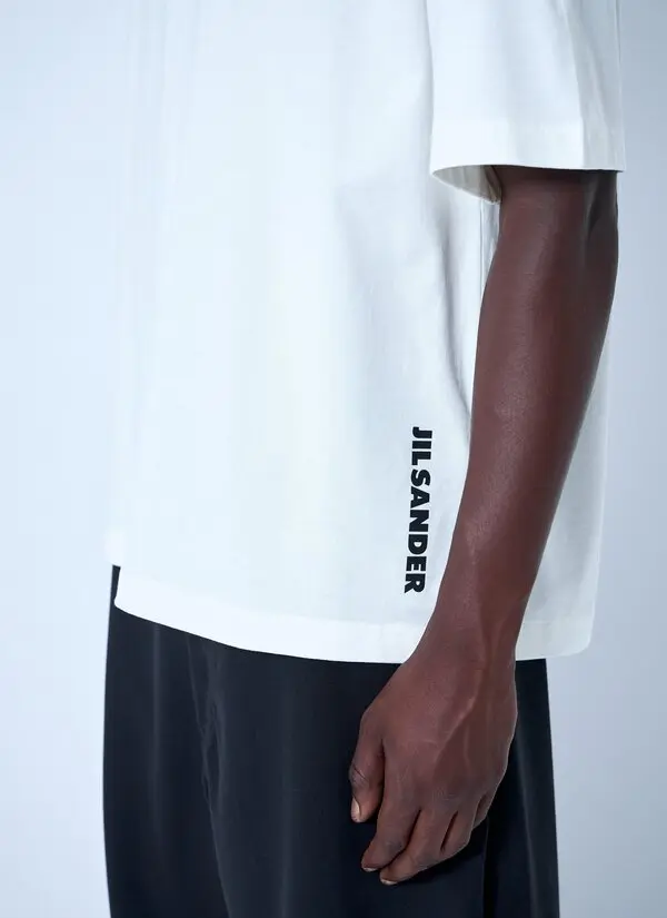 JIL SANDER Cotton Jersey Crewneck T-shirt - White
