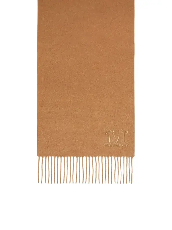 Max Mara Cashmere Stole With Monogram Embroidery