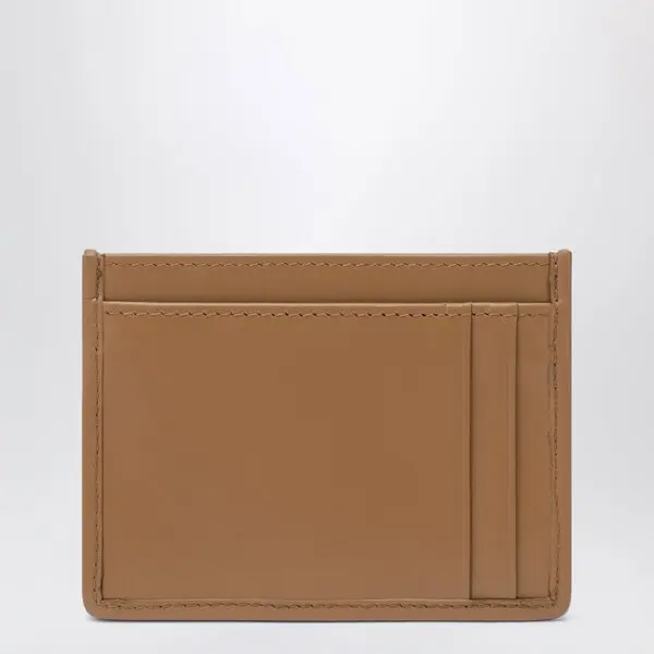 Miu Miu Caramel Card Holder In Matelasse Nappa Leather - Cream