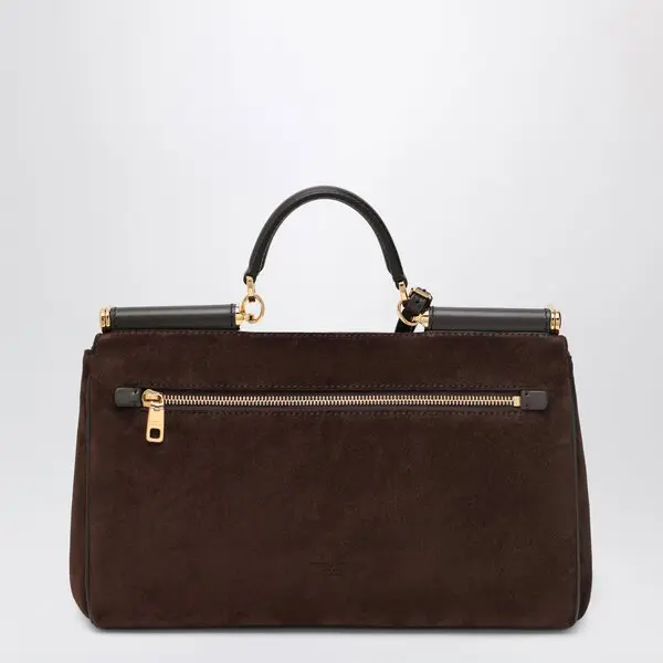Dolce & Gabbana Suede Leather My Sicily Handbag - Brown