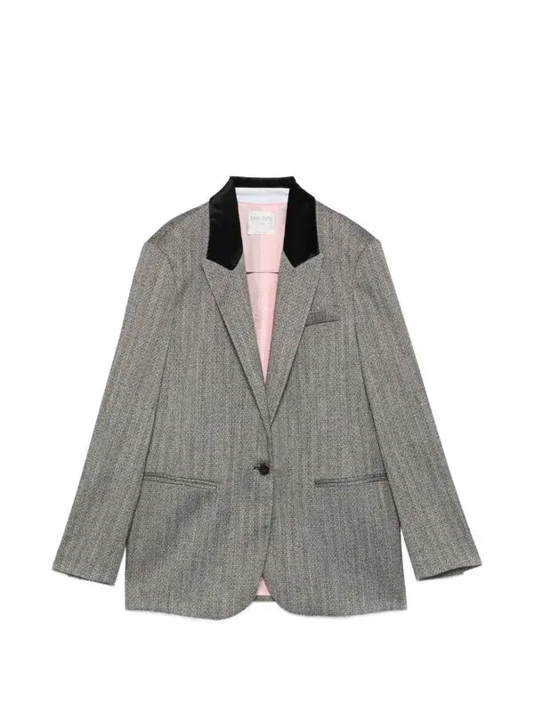 FORTE_FORTE Single-breasted Blazer Jacket