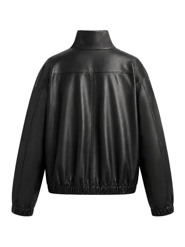 Saint Laurent Cassandre Lambskin Jacket - Black