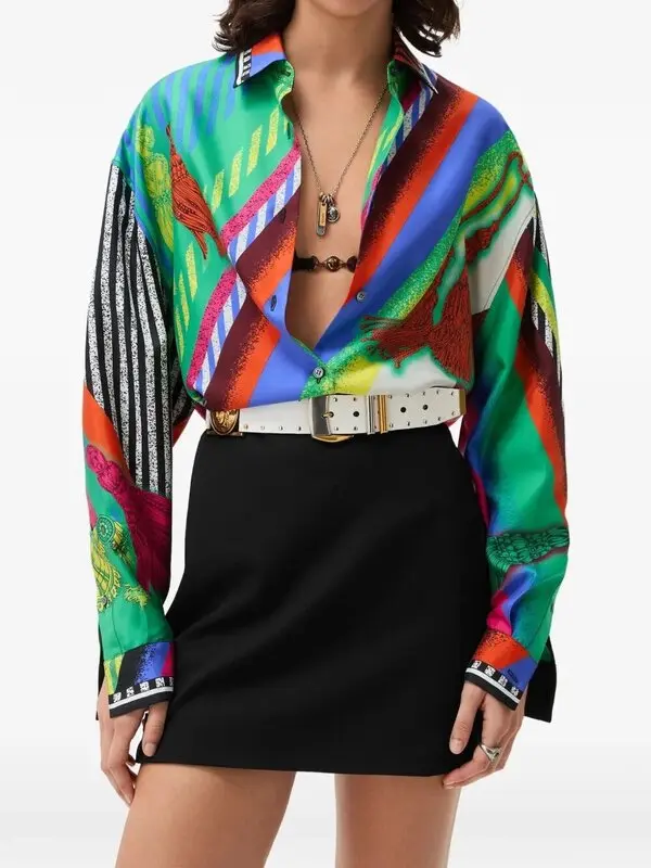 Versace Silk Twill Print Shirt