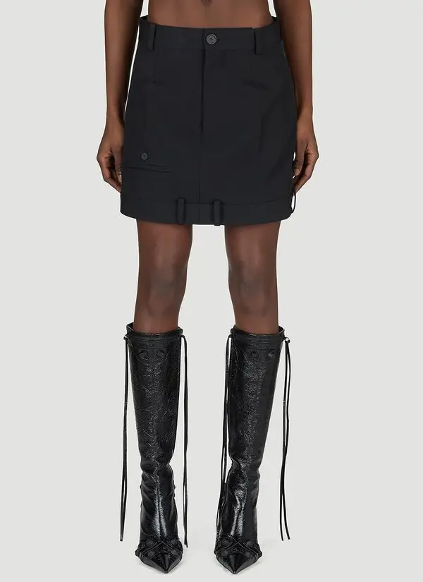 Balenciaga Deconstructed Mini Skirt