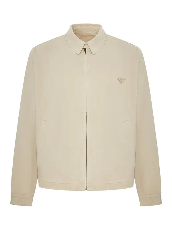 Prada Cotton Blouson With Logo