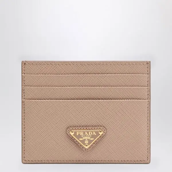 Prada Powder Saffiano Card Case - Pink