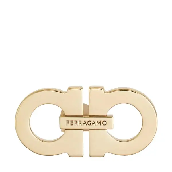 FERRAGAMO Double Gancino Earrings - Gold