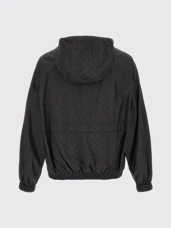 Gucci Gg Monogram Nylon Hooded Windbreaker Jacket