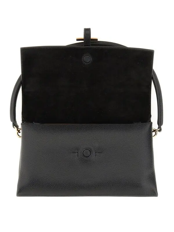 TOD'S T Timeless Flap Bag - Black