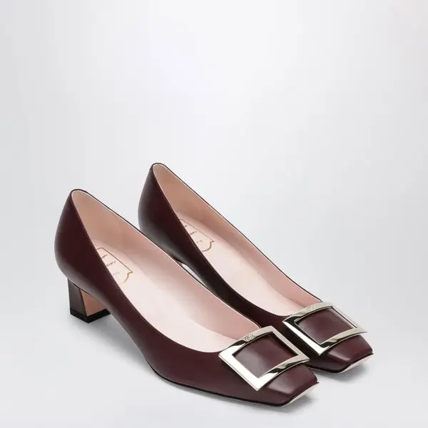ROGER VIVIER Leather Trompette Decollete - Red