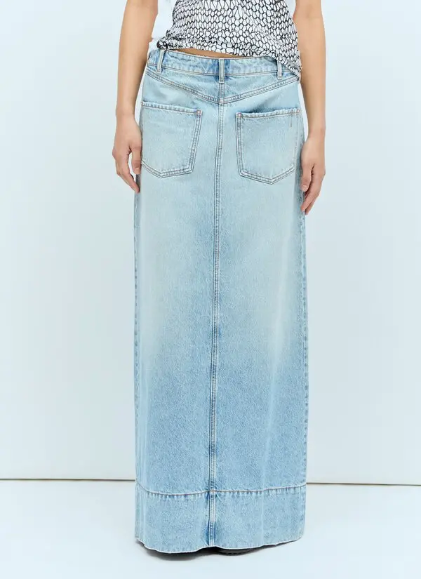 Sportmax Backwards Denim Skirt