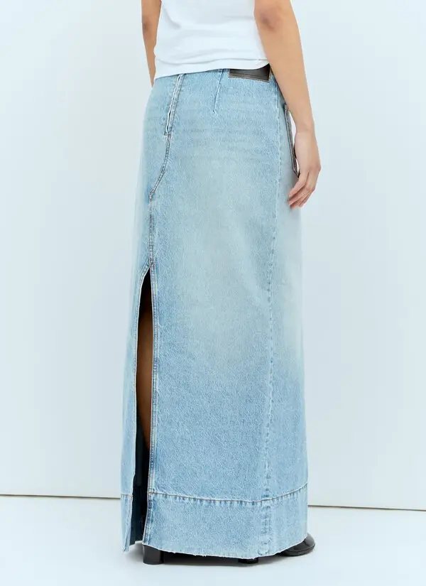 Sportmax Backwards Denim Skirt