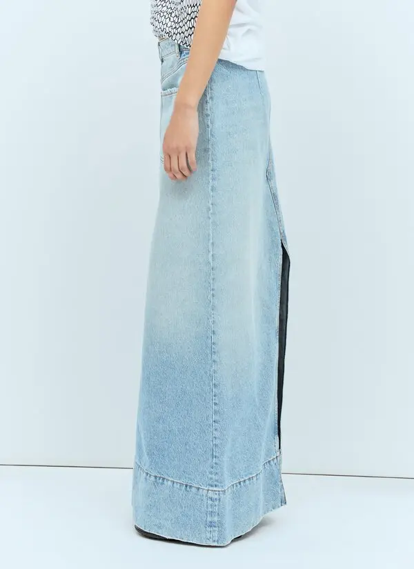 Sportmax Backwards Denim Skirt