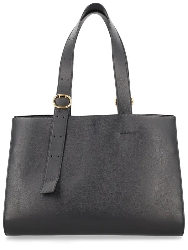 JIL SANDER Cannoli Tote Bag - Black