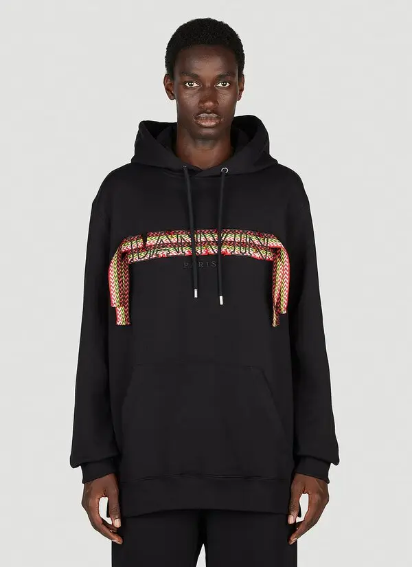 LANVIN Curblace Hooded Sweatshirt - Black