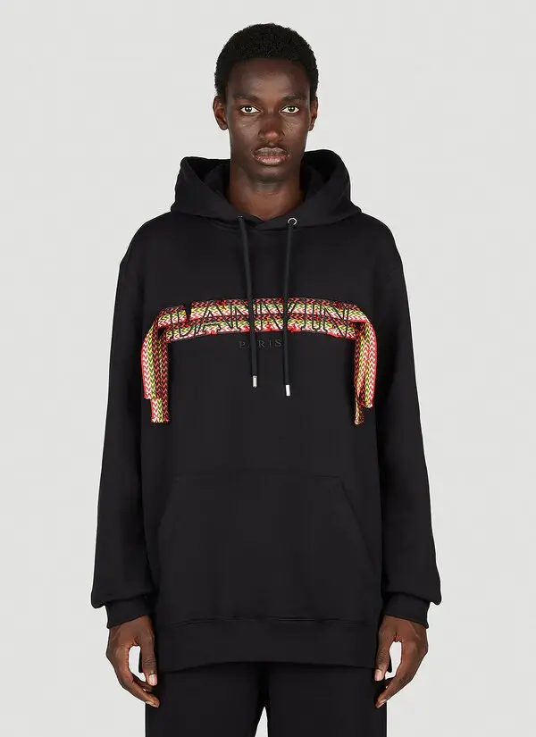 LANVIN Curblace Hooded Sweatshirt - Black