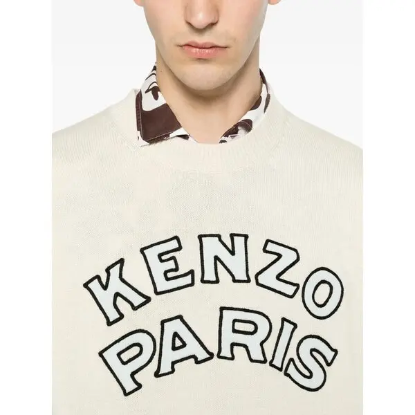 Kenzo Neutrals Sweaters & Knitwear Jumpers - Cream