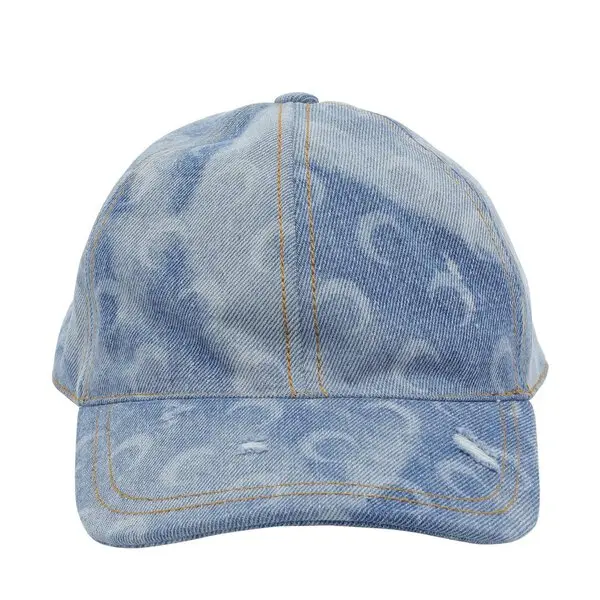 MARINE SERRE Denim Moon Baseball Cap - Blue