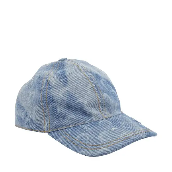 MARINE SERRE Denim Moon Baseball Cap