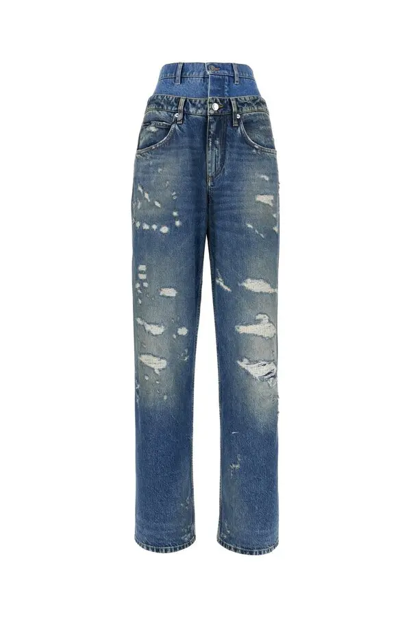 Dolce & Gabbana Layered Denim Jeans - Multicolor