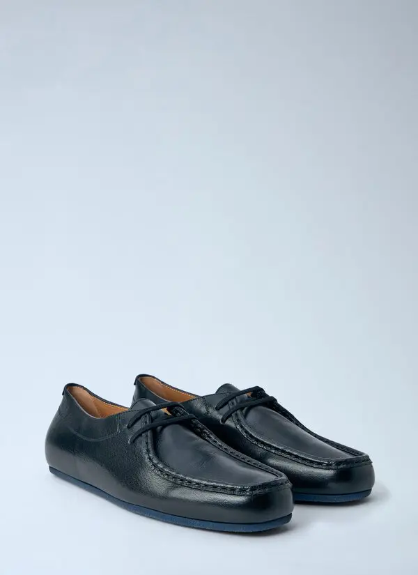 JIL SANDER Leather Moccasin Shoes