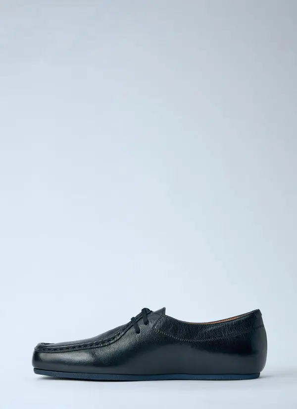 JIL SANDER Leather Moccasin Shoes