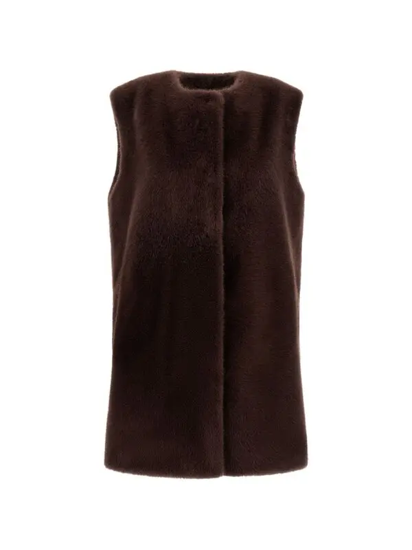 Herno Faux Fur Vest - Multicolor
