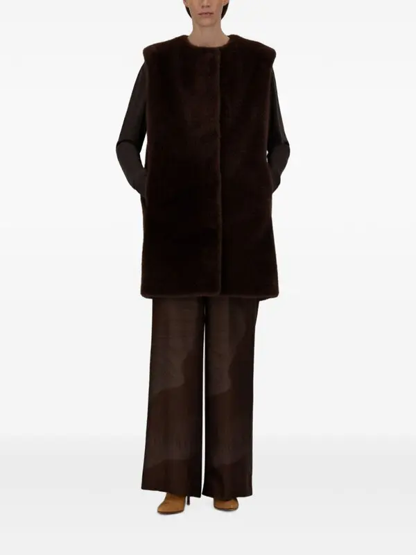 Herno Faux Fur Vest - Multicolor