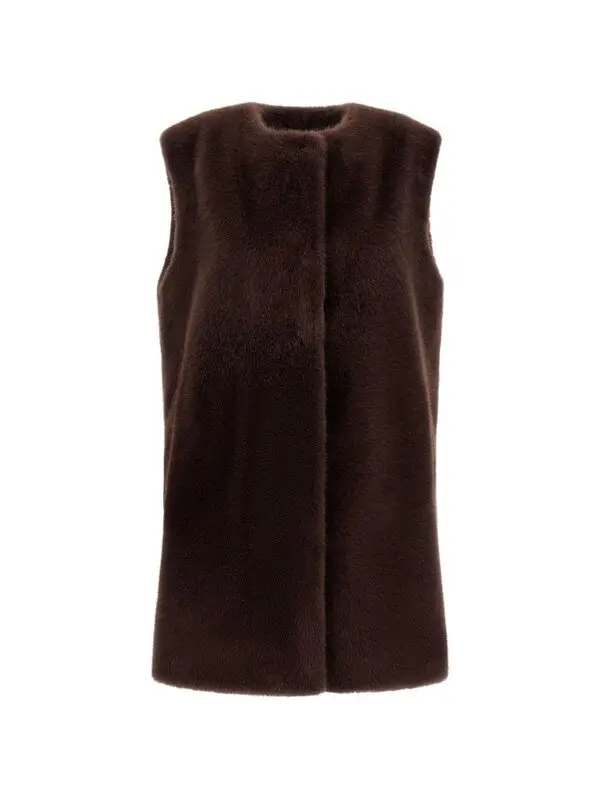 Herno Faux Fur Vest - Multicolor