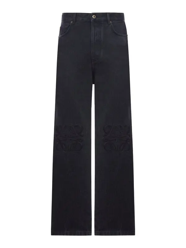 Loewe Baggy Jeans With Anagram Embroidery