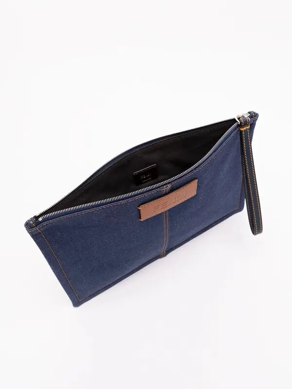 Fendi Flat Pouch Denim