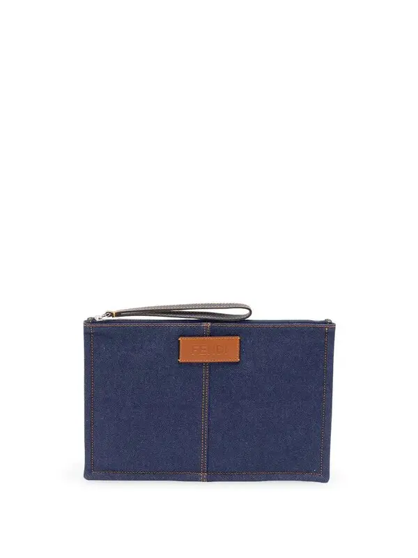 Fendi Flat Pouch Denim - Multicolor