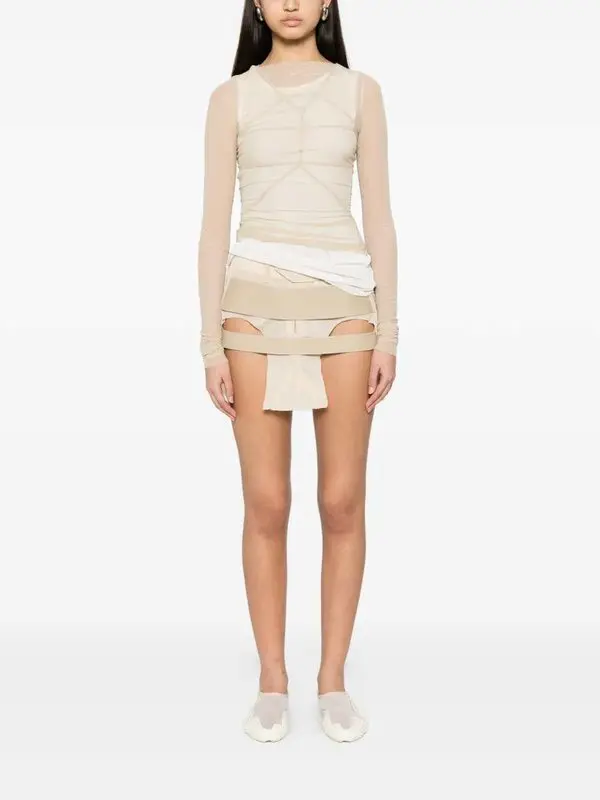 Rick Owens Sheer Panel Top - Multicolor