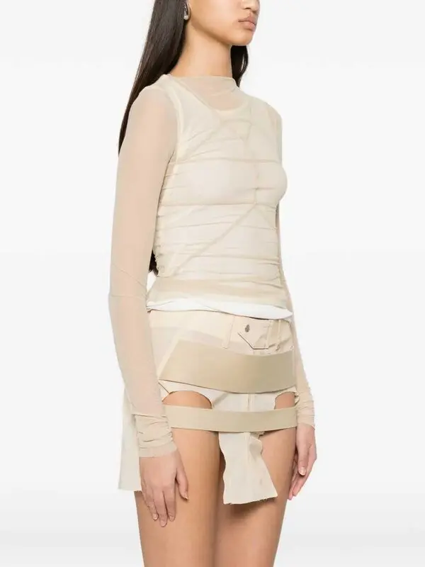 Rick Owens Sheer Panel Top - Multicolor