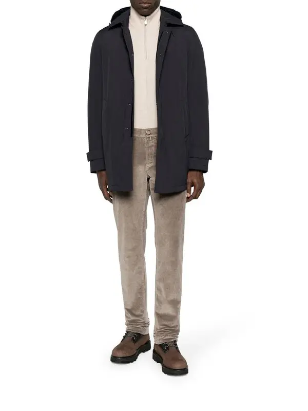Herno Technical Coat With Hood