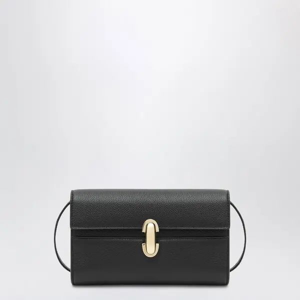 Savette Symmetry Mini Crossbody Bag In Leather - Black