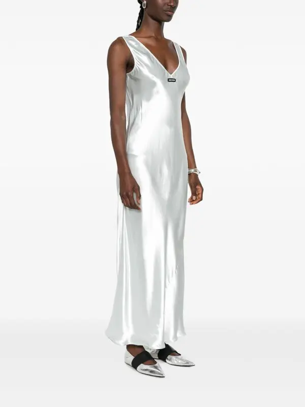 Miu Miu V-necked Long Dress