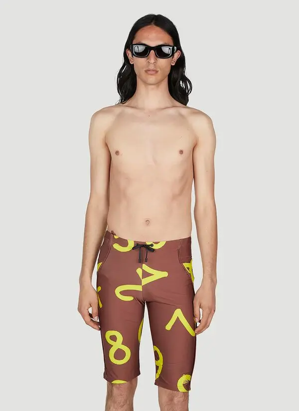 VIVIENNE WESTWOOD Graphic Print Swim Bermudas