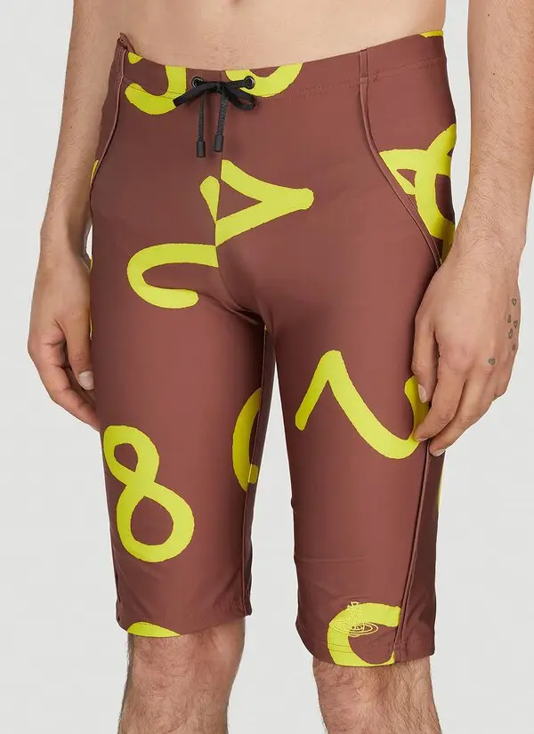 VIVIENNE WESTWOOD Graphic Print Swim Bermudas
