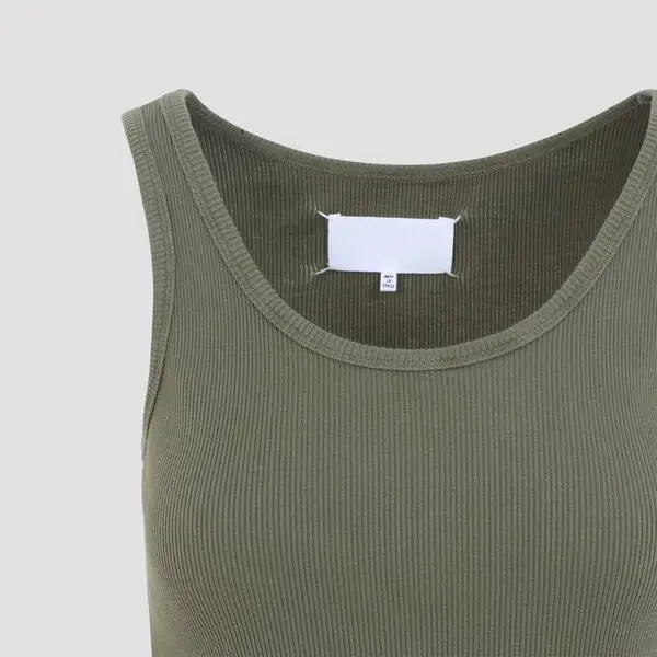 MAISON MARGIELA Ribbed Cotton Mini Dress