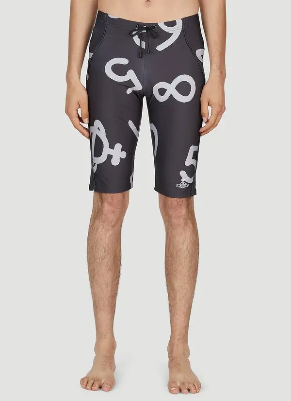 VIVIENNE WESTWOOD Graphic Print Swim Bermudas
