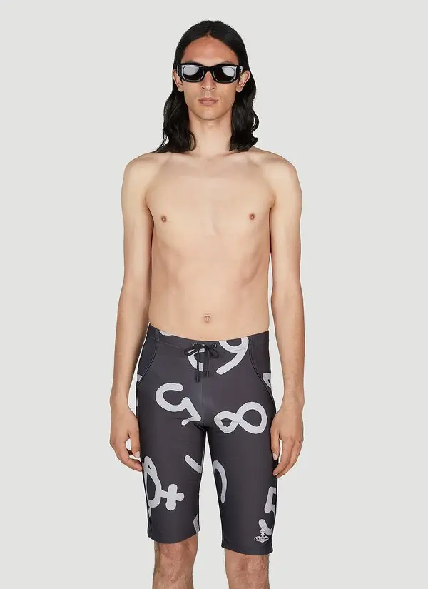 VIVIENNE WESTWOOD Graphic Print Swim Bermudas