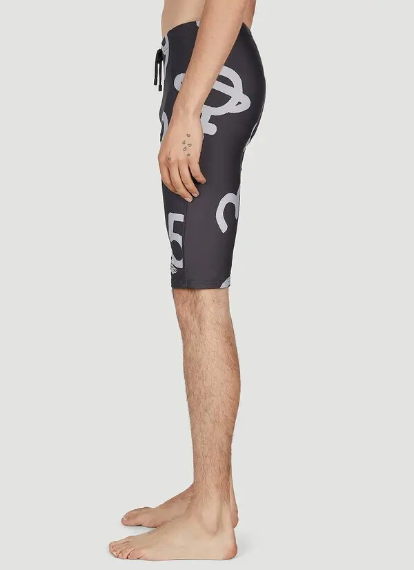 VIVIENNE WESTWOOD Graphic Print Swim Bermudas