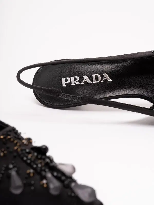 Prada Raso Slingback Pumps - Multicolor