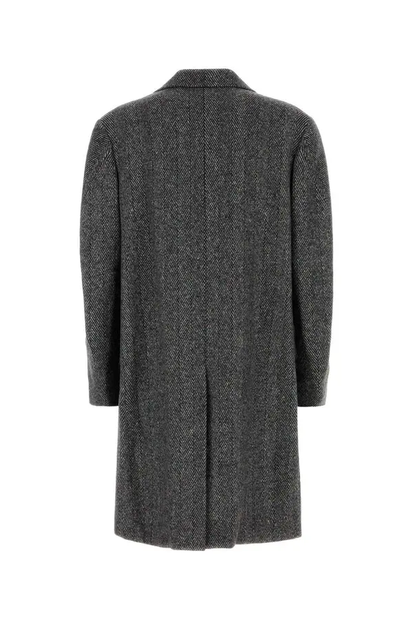 Givenchy Embroidered Wool Blend Coat